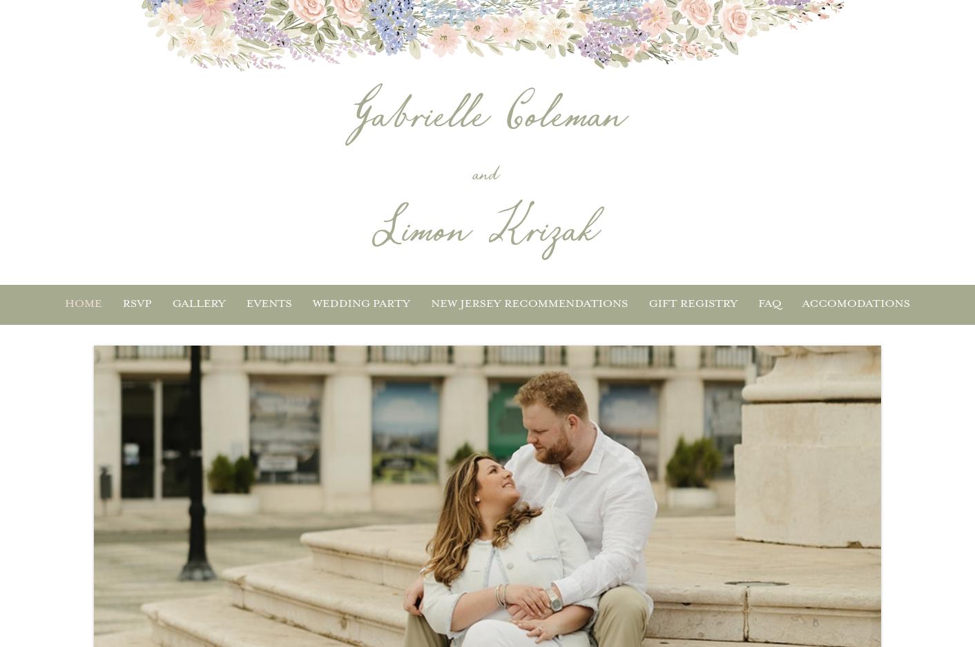Gabrielle Coleman & Simon Krizak's Wedding Website — Minted