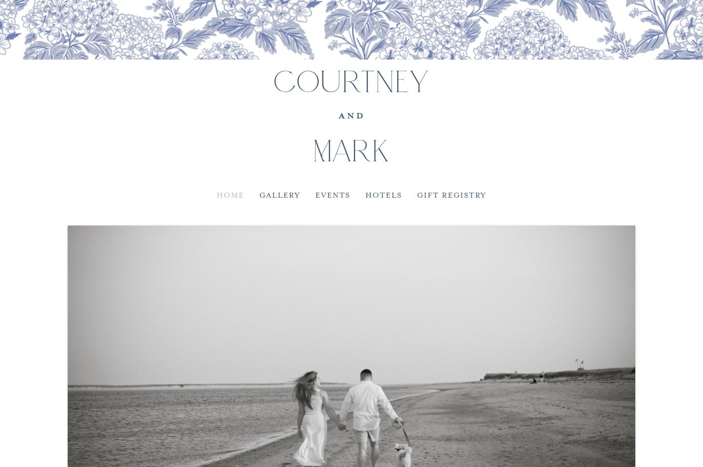 Courtney & Mark's Wedding Website — Minted