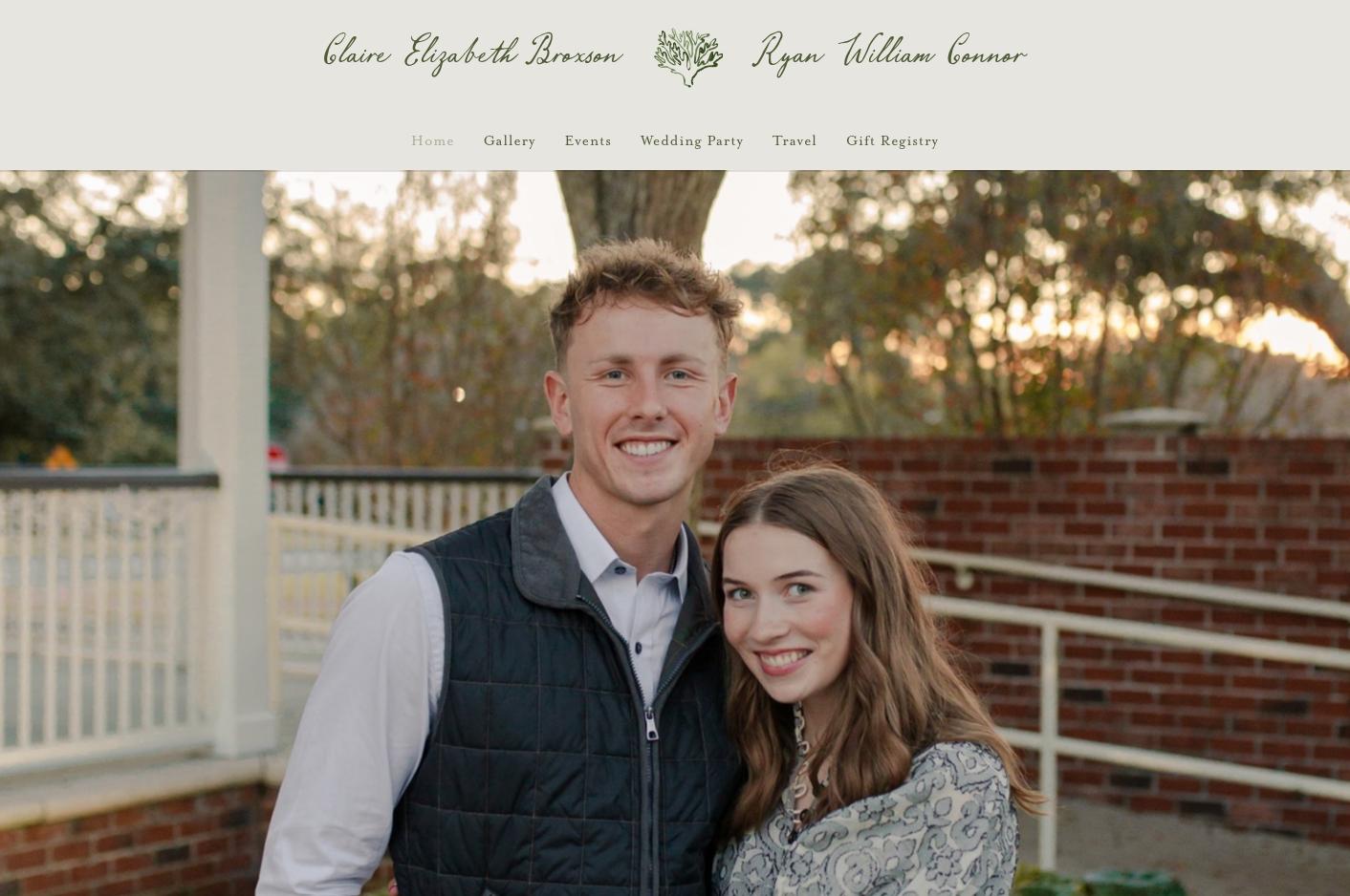 Claire Elizabeth Broxson & Ryan William Connor's Wedding Website — Minted